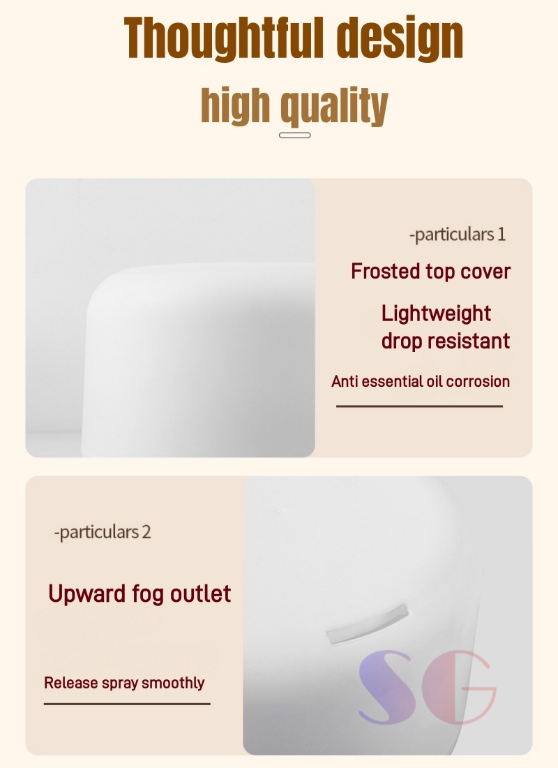 500ML 7 LED Humidifier with Essential oil Ultrasonic Aromatherapy ...