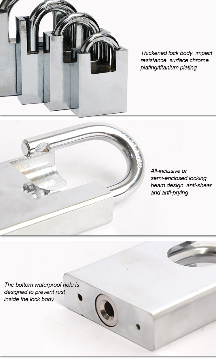 Padlock Anti Cutting Anti Theft Heavy Duty for Gate Padlock Security ...