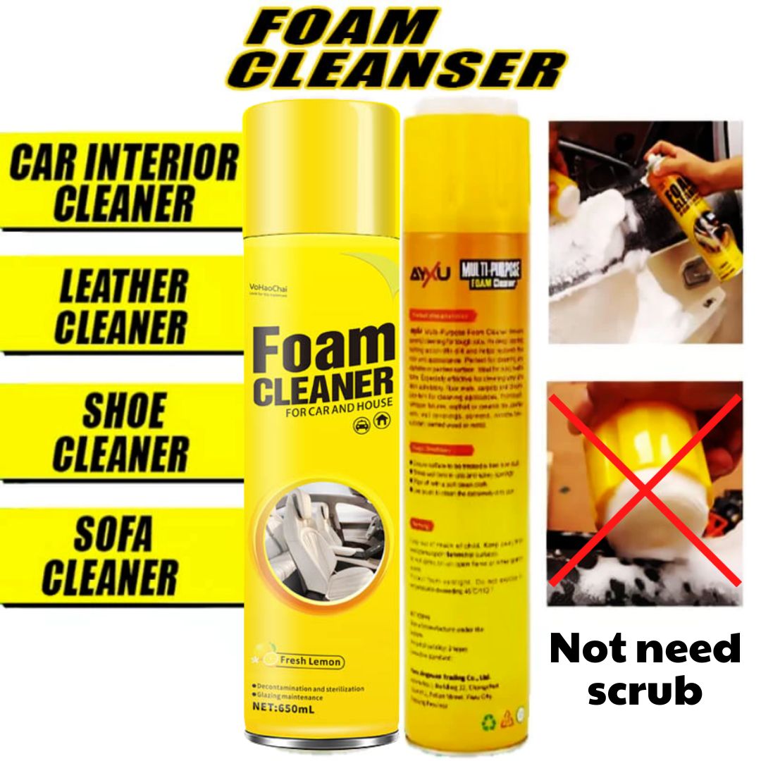 Multi Functional Foam Cleaner Spray For Car and Sofa Car Interior Cleaner 650ml | Shopee Philippines