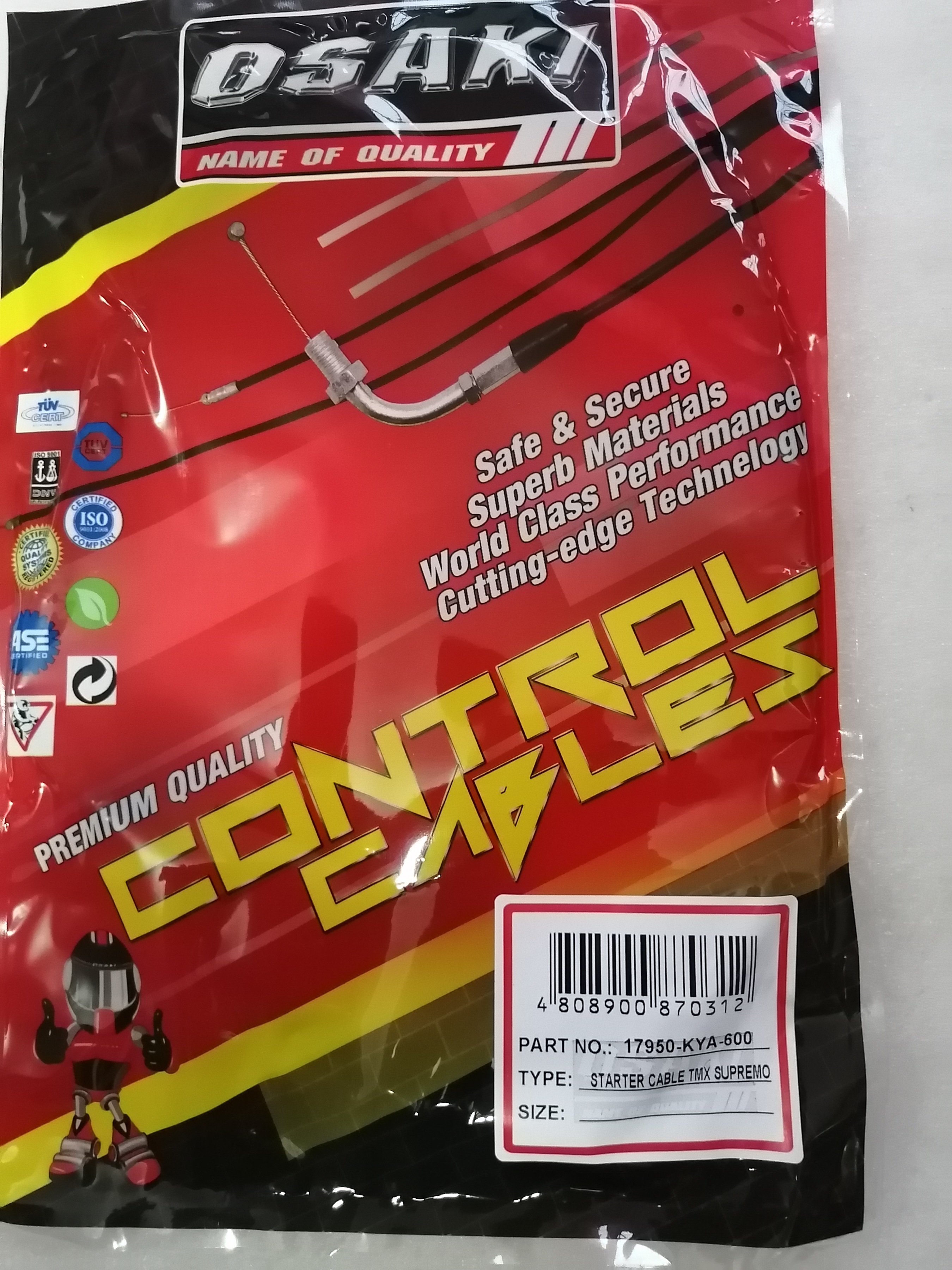Honda Tmx Supremo Starter Cable-Osaki brand(PN: 17950-KYA-600) | Shopee ...