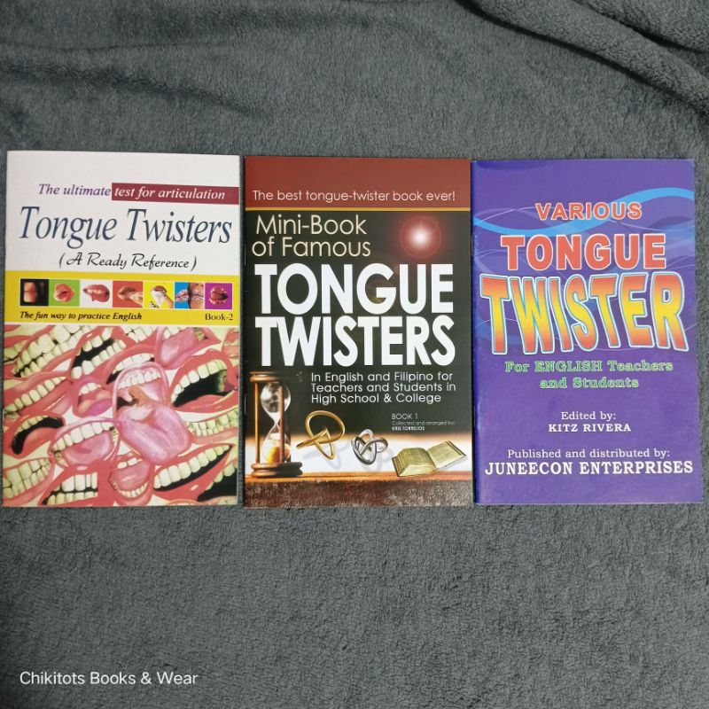 Books Tongue Twister 32pages fot Teacher and Students | Shopee Philippines