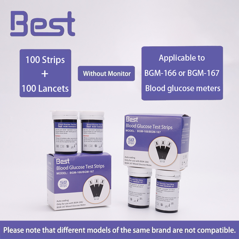Best BGM-166/BGM-167 50/100 Bottled Blood Glucose Test BGM-166/BGM-167 ...