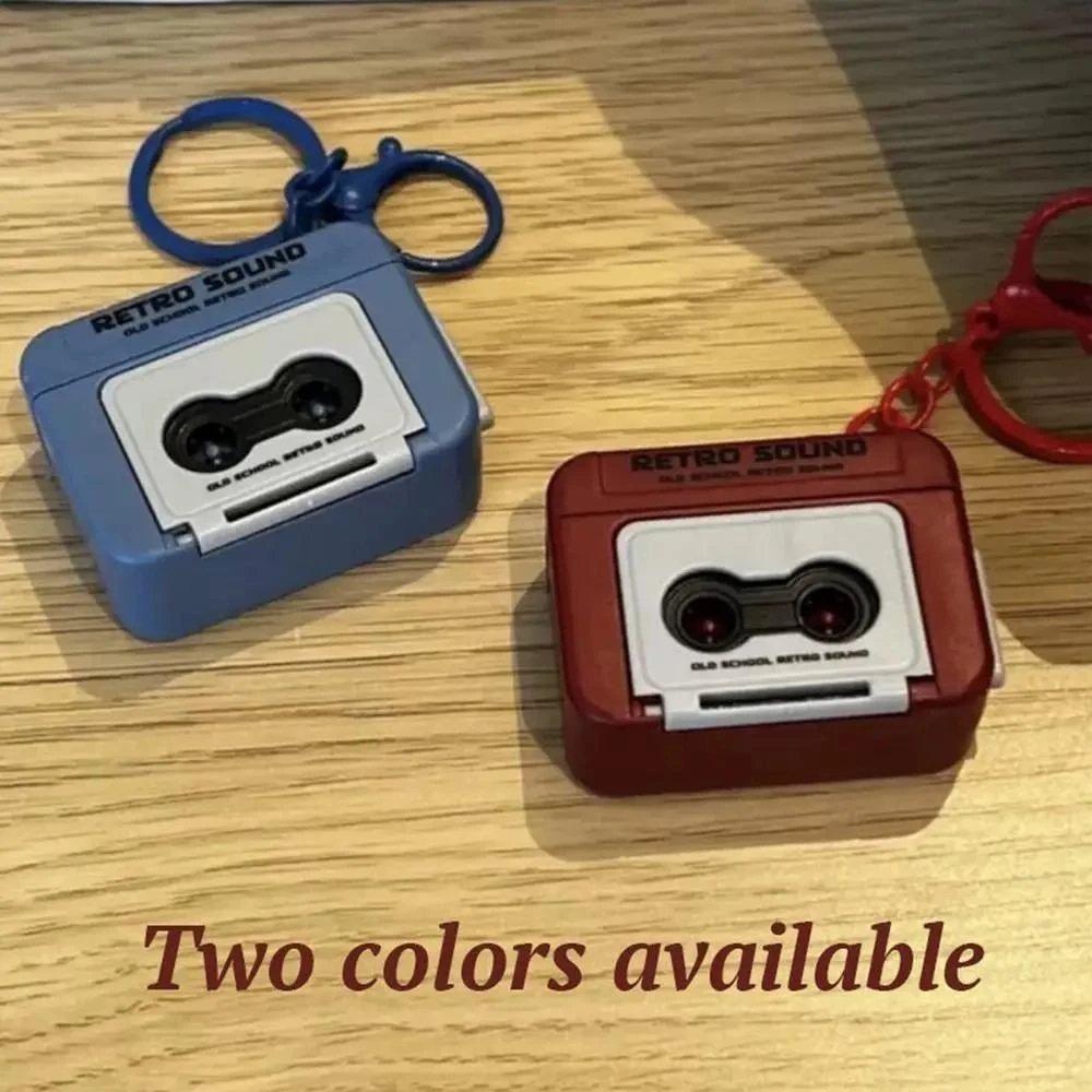 【COD】Mini Retro Cassette Recorder Couple Gift Keychain Fun Music Box ...