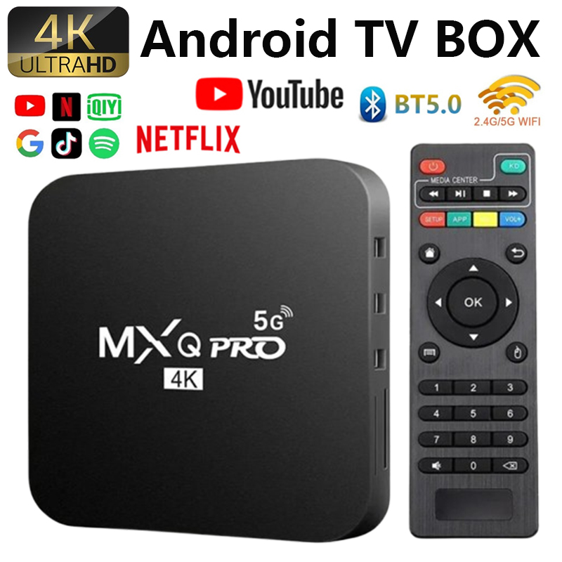 MXQPRO TV Box Android 4K HD WiFi Bluetooth 3D Video Media Player Home ...