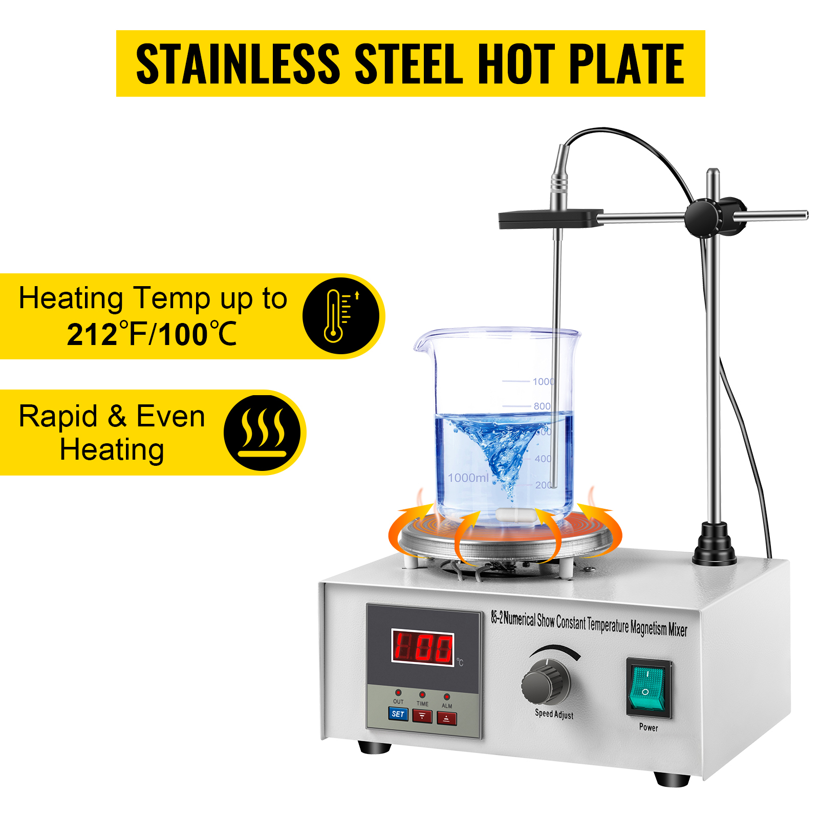 220V adjustable stirrer laboratory stirrer 85-2 heating plate stirrer ...