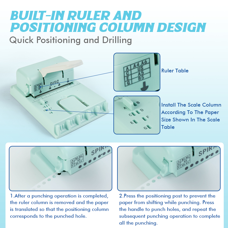 Creative 3:1 Mini Binding Machine Replaceable Wire And Spiral ...