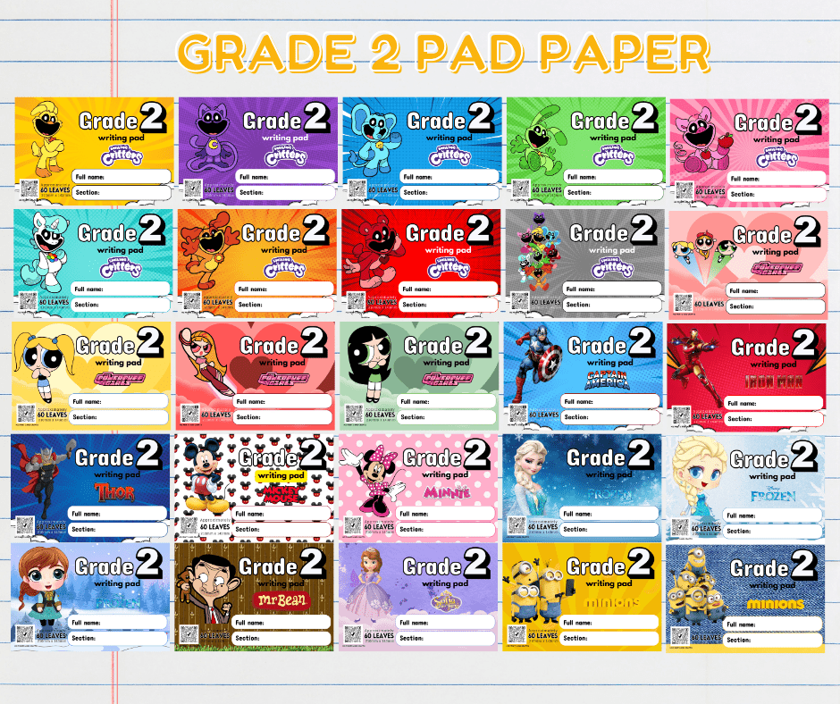Personalized PAD PAPER Grade 1 to Grade 3 | Shopee Philippines