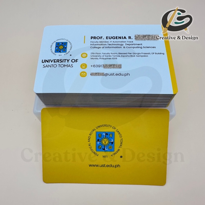 Custom Printed Business Cards 250gsm / 300gsm with Free Card Case (50 ...