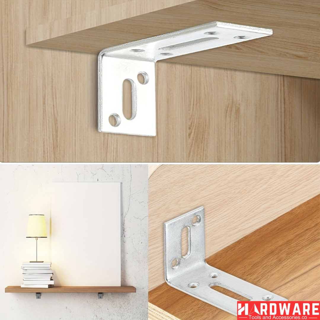 Stainless Steel Corner Brace Bracket 90 Degree Right Angle L shape Braces Brackets Hardware ...