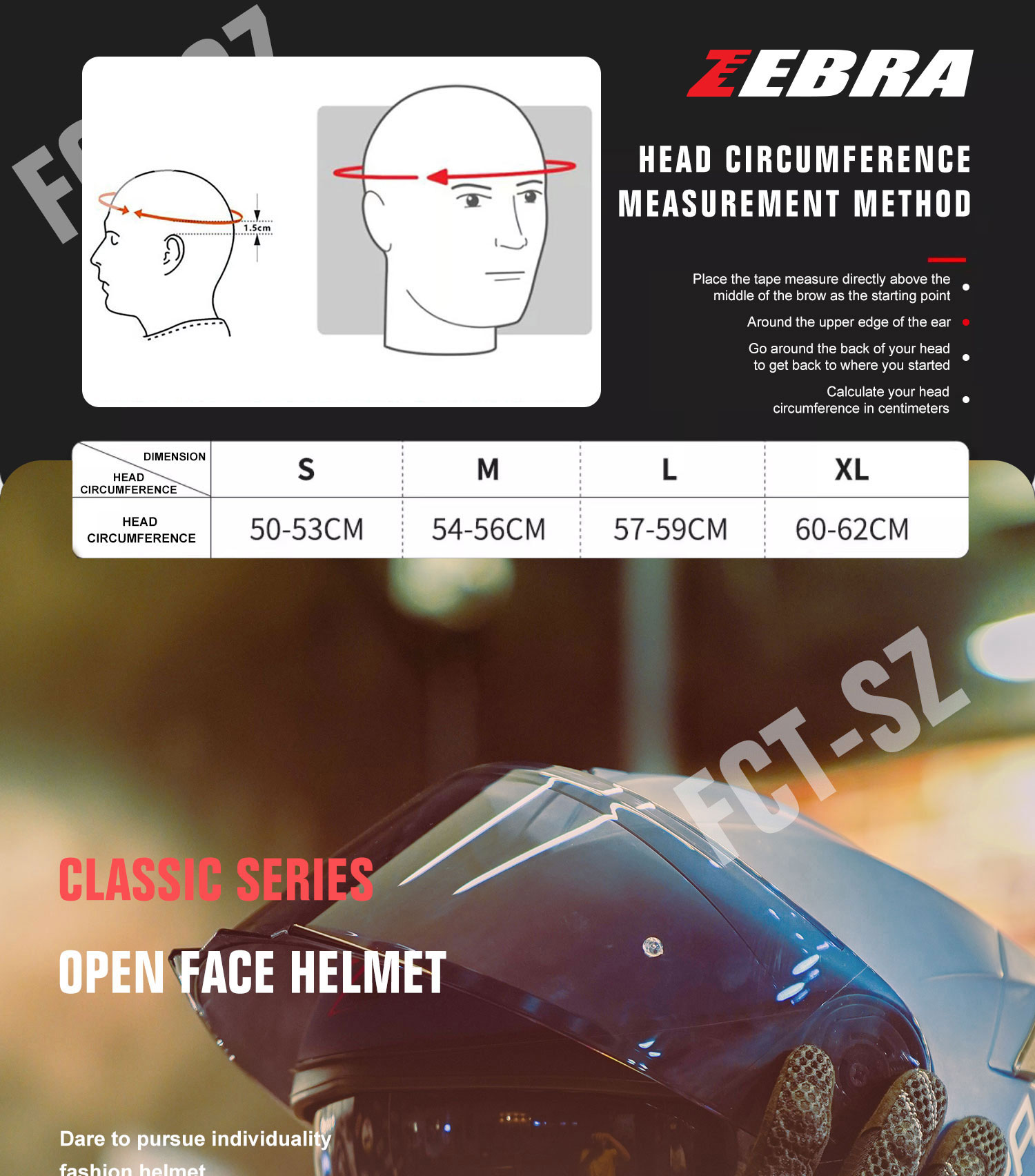 ZEBRA A113 RITZY modular full face helmet dual visor motorcycle helmet ...