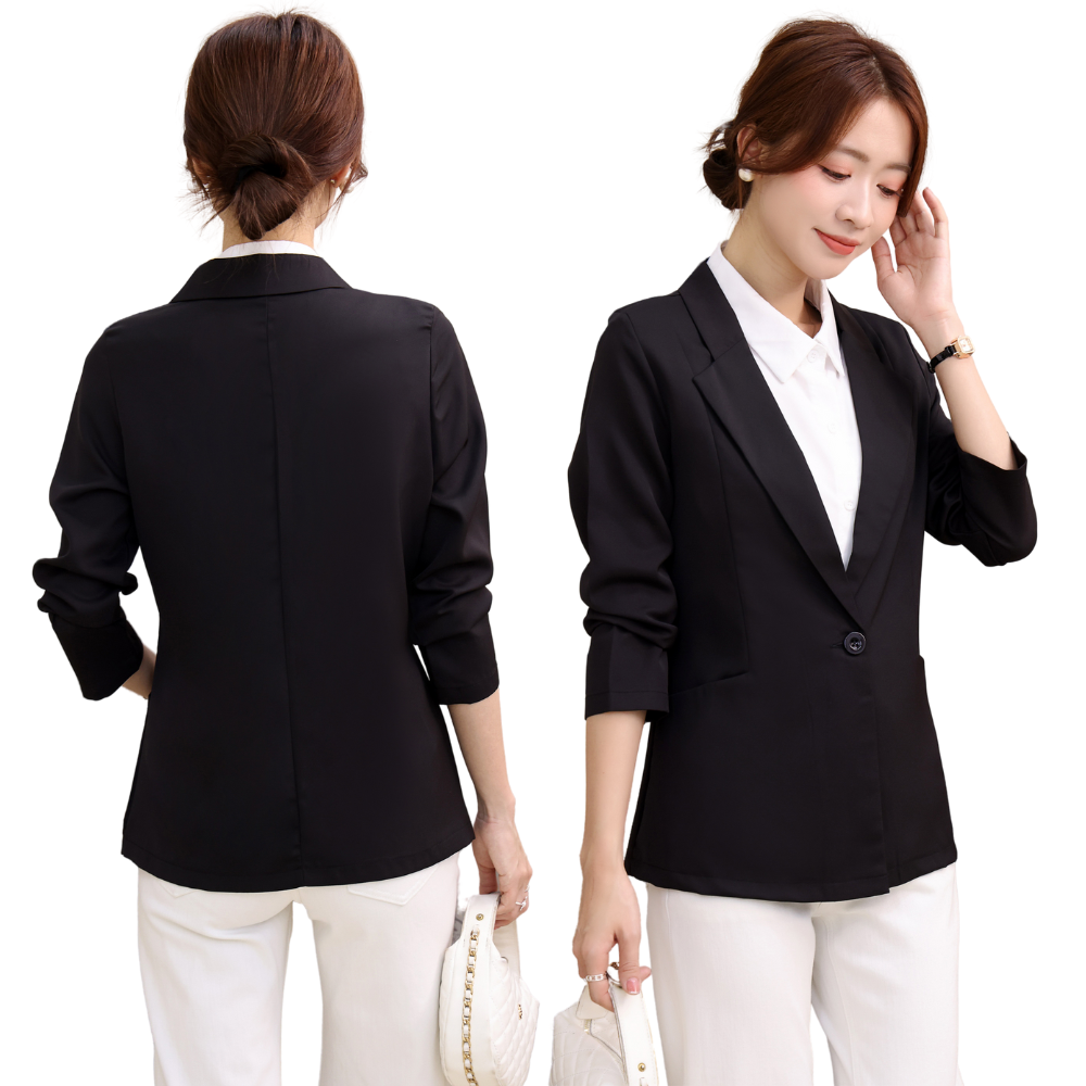 Terno Set Blazer and Trouser Wide-Leg Corporate Attire Formal Office ...