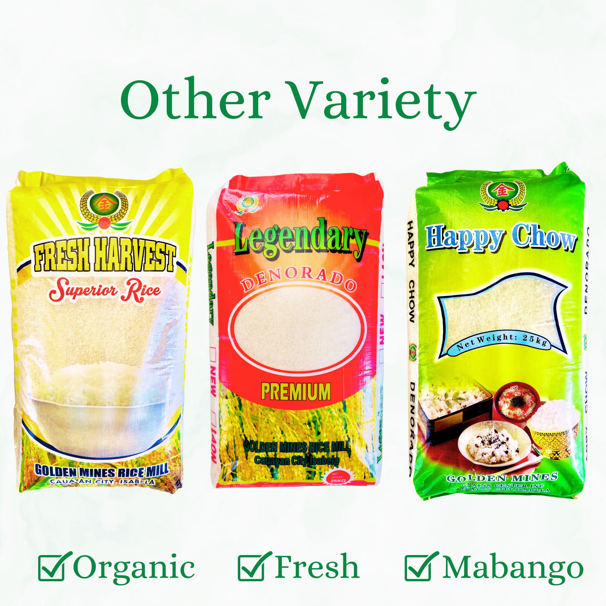 HAPPY CHOW Premium Local White Rice 50kg Organic 95% Whole Grains ...