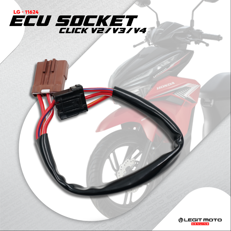 LEGITMOTO HONDA CLICK V2 / V3 / V4 ECU SOCKET WITH HEAVY DUTY CABLE FOR ...