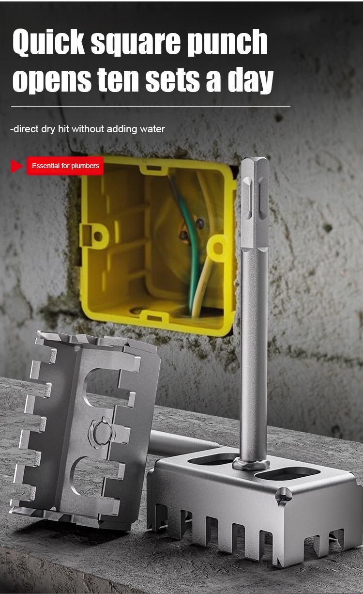 electrical box hole cutter puncher Electric hammer Electrician 86 ...