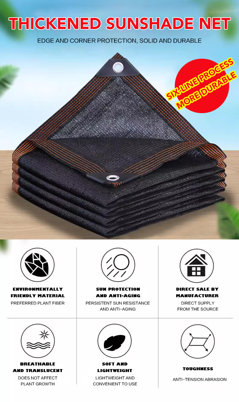 Ls Home Sunshade net UV resistant 95% net sunscreen and shading Green ...