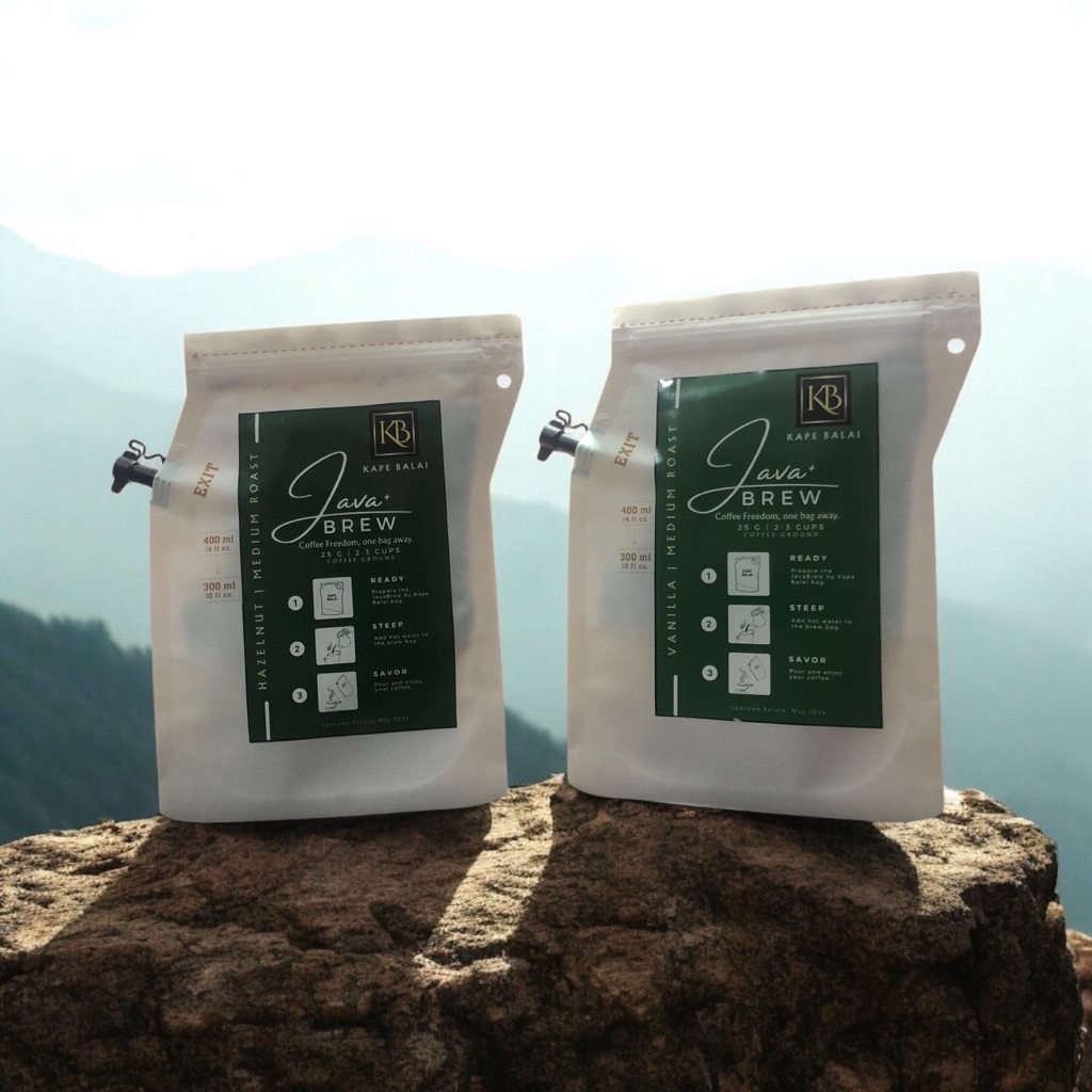 Kape Balai Brew Bag Coffee Ground | Hazelnut or Vanilla Flavor 25g | 2-3 cups | Shopee Philippines