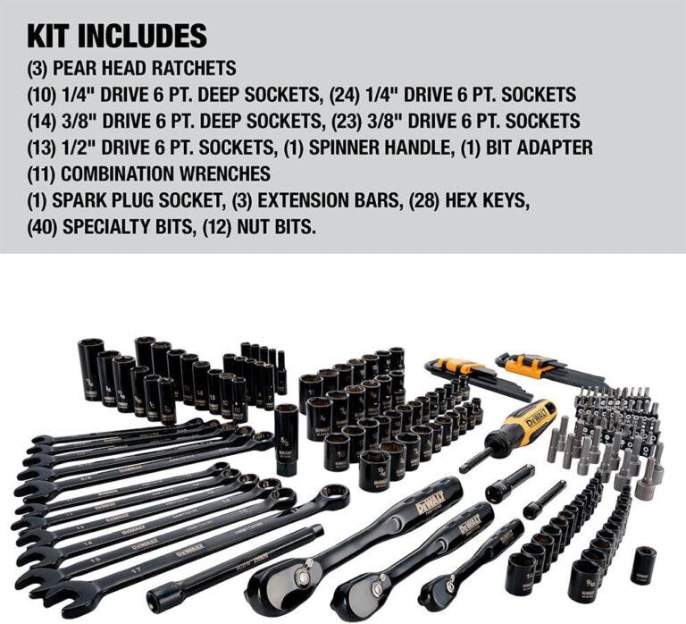 GLI - DeWalt Black Chrome 184-piece Mechanics Tool Set DWMT45184 ...