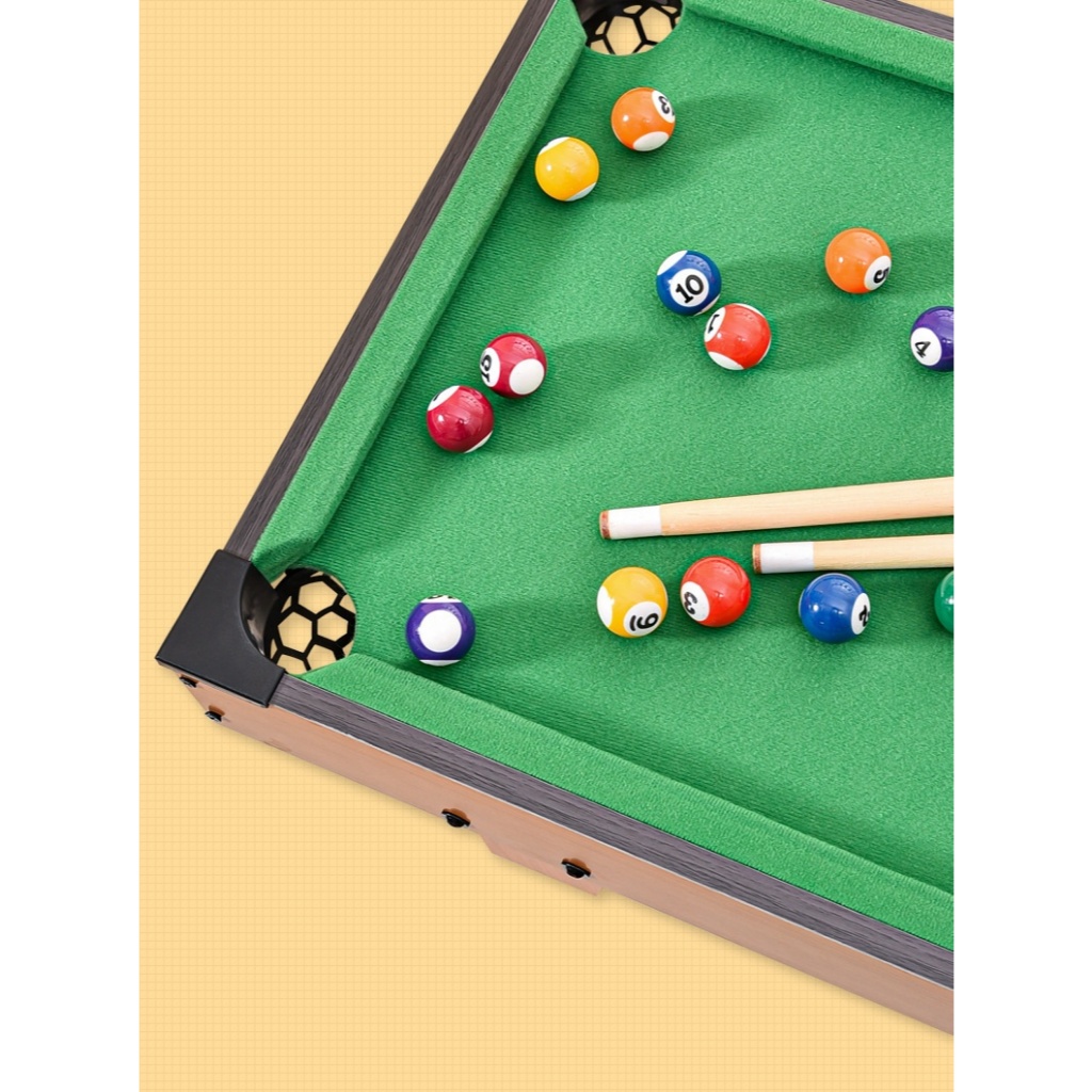 ValeNest Mini Pool Table Adjustable Wooden Durable Family Game Billiard ...