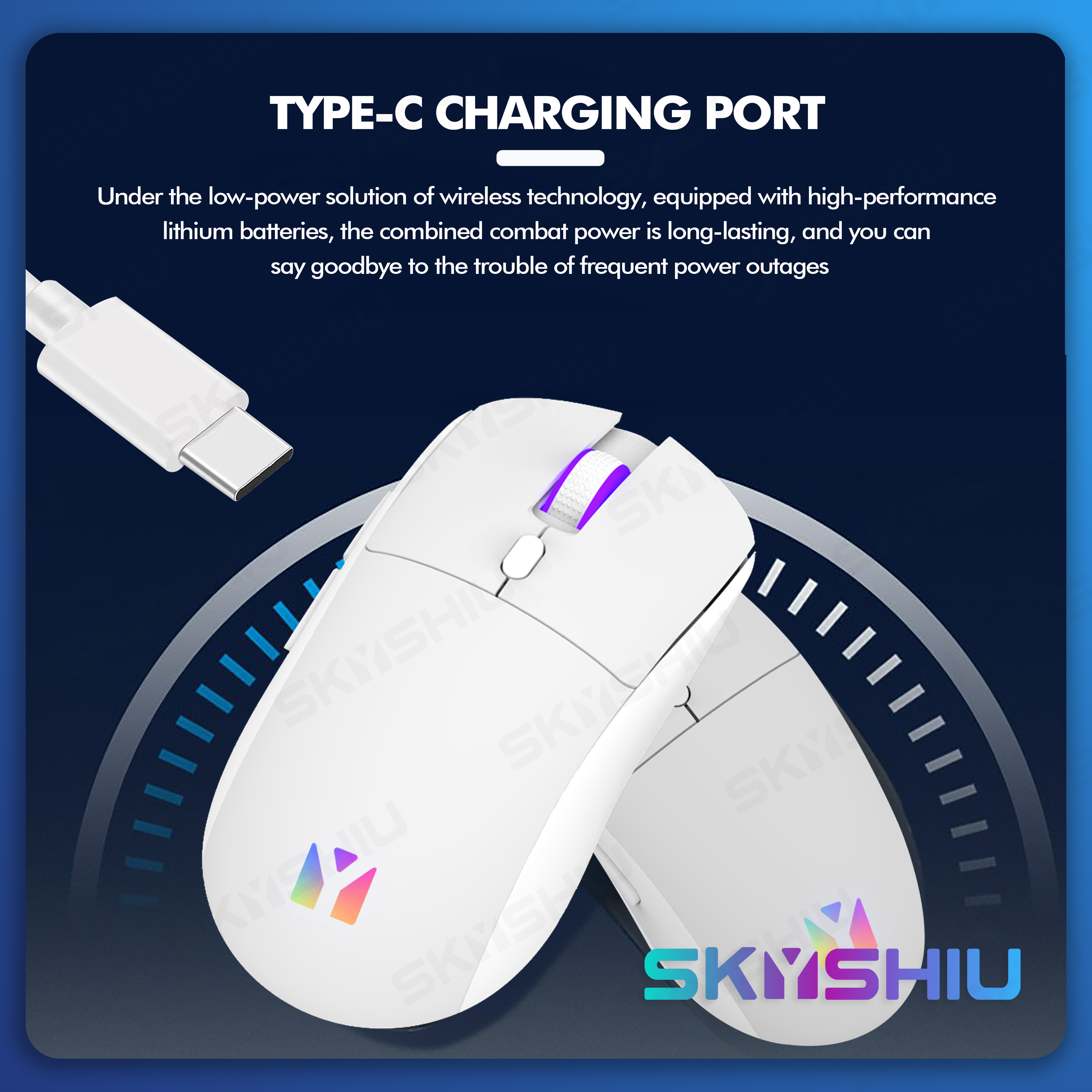 SKYSHIU M2 Mouse Wireless Mouse Mute Bluetooth Lightweight Gaming mouse ...