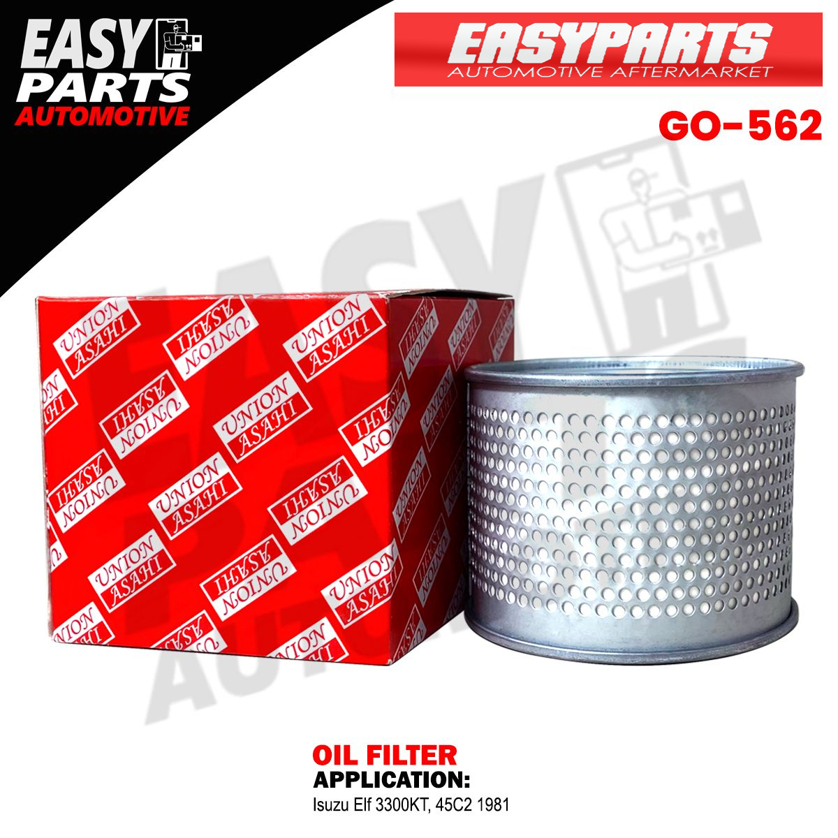 Union Asahi Oil Filter GO-562 Isuzu Elf 3300KT, 45C2 1981 | Shopee ...