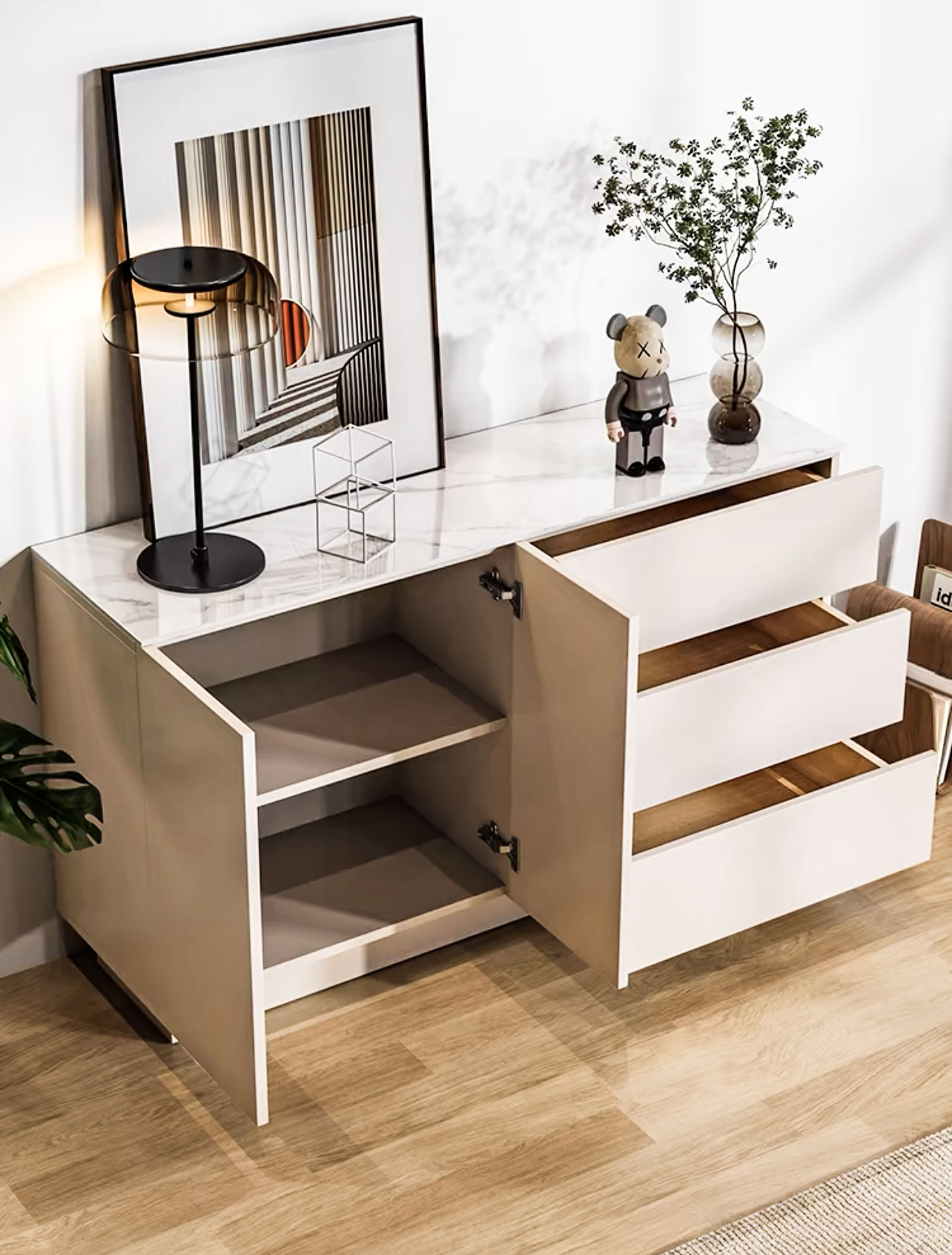 EGOSHOP Multi functional dining cabinet, multi-layer storage cabinet ...