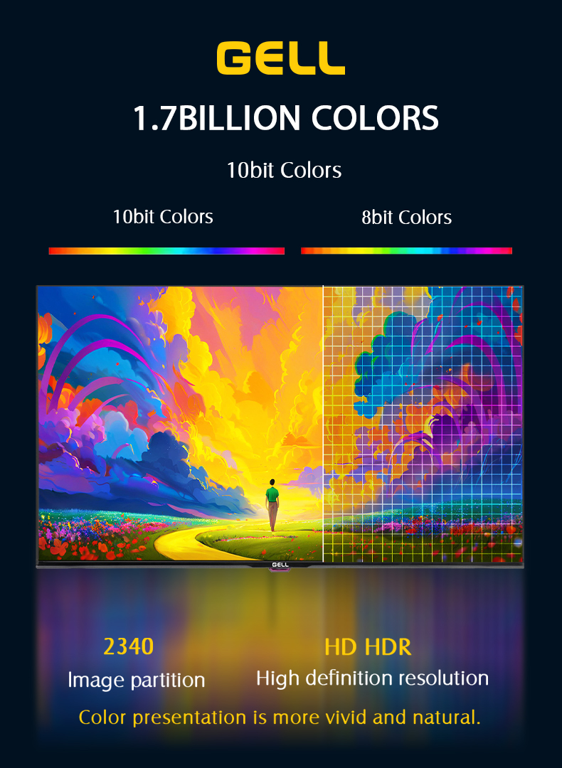 Gell Smart TV 55 Inch LED 43 Inch Android Smart TV Flat Screen ...