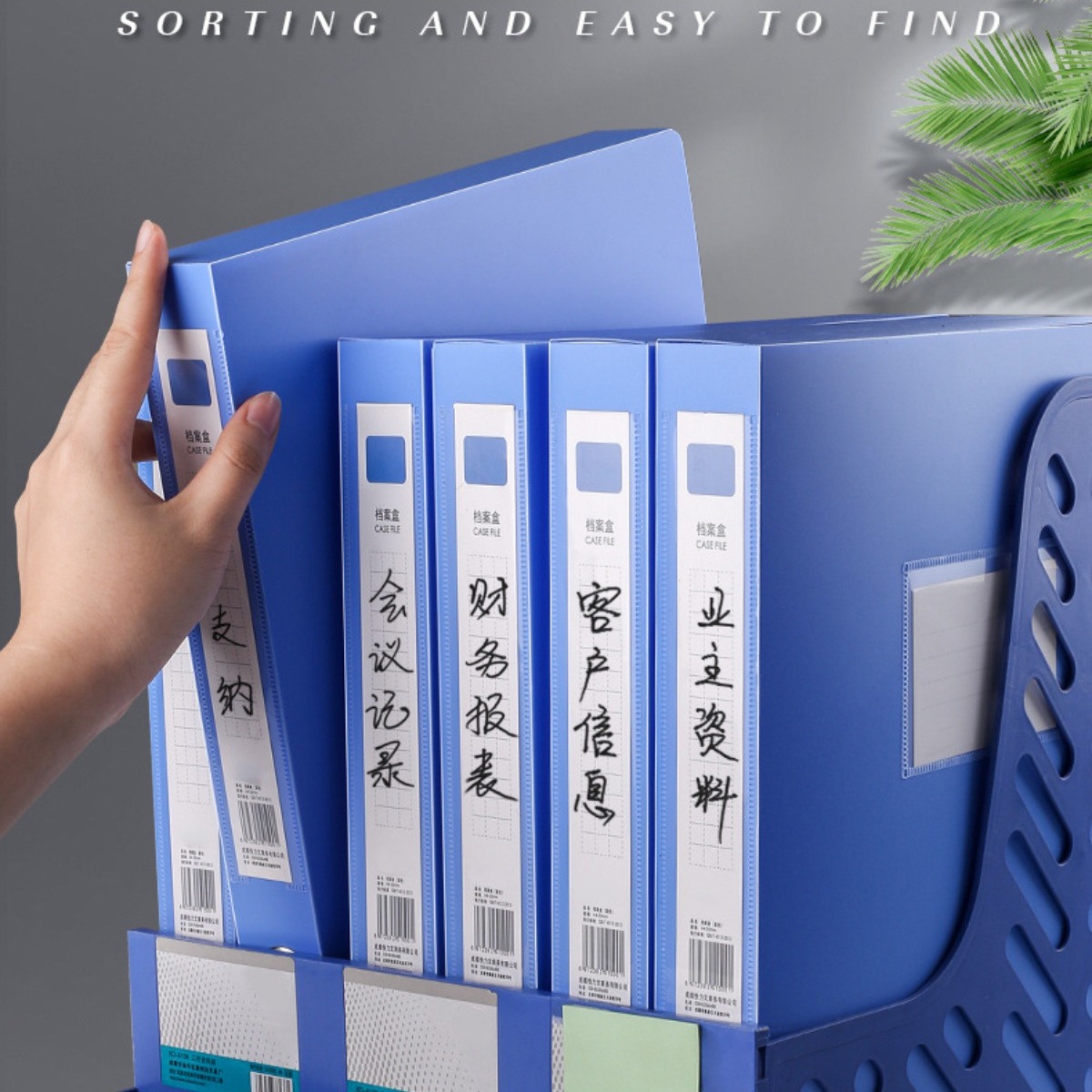 File Case Long/A4 Document Organizer Long Size Bond Paper Organizer PP ...