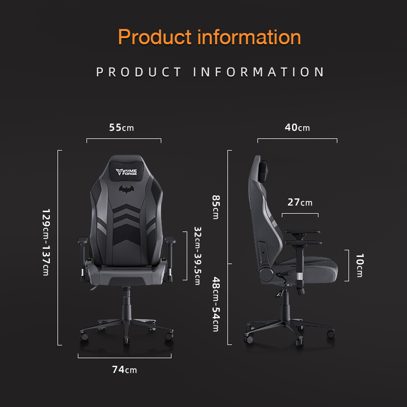 GAMEFORGE Tomahawk Series Gaming Chair Dark Deity Shadow ergonomic ...
