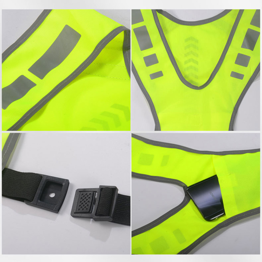 Reflector Vest for Motorcycle Cycling Safety High Visibility ...
