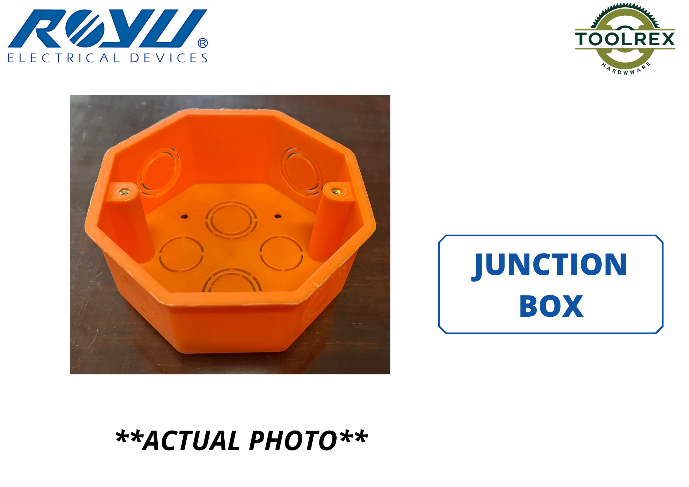 ROYU PVC Junction & Utility Box ( Sold Separately ) | Shopee Philippines