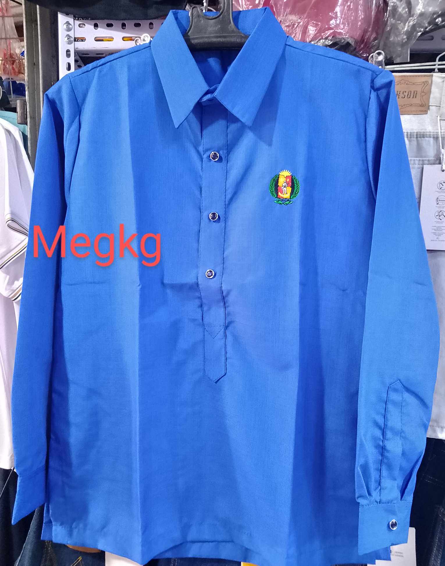 LONGSLEEVE POLO BARONG HIGH QUALITY COMPUTERIZED EMBROID SECURITY GUARD ...