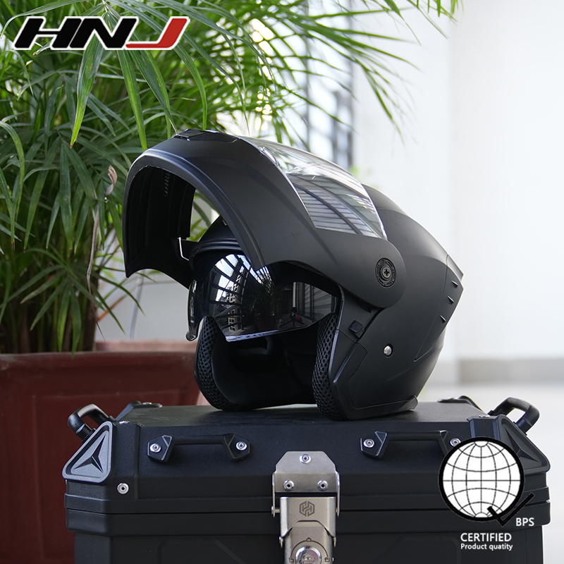 HNJ A630 Modular Motorcycle Helmet Full Face Dual Visor Men's | Shopee ...
