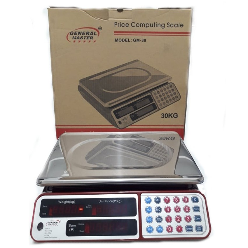 HIGH QUALITY JAPAN TECHNOLOGY 30kg General Master GMD-30 Price Scale ...