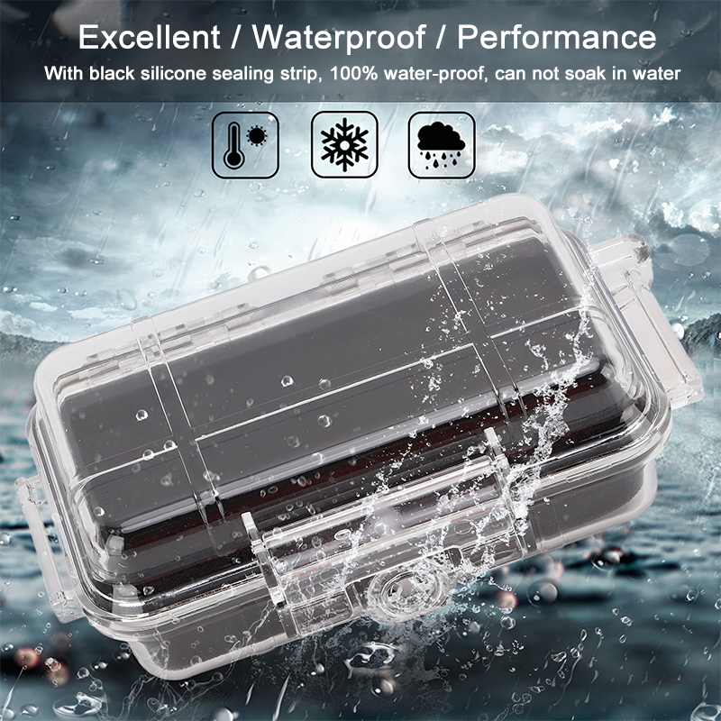 Sealed Storage Box Transparent Shockproof Camping Tool Box ABS ...