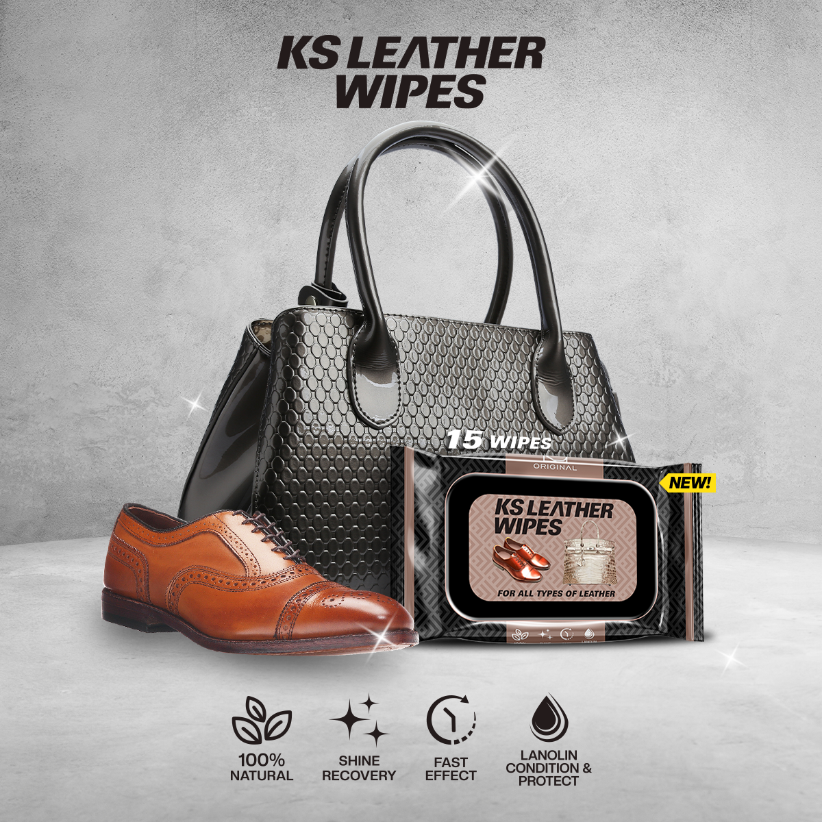 KS Leather Wipes – Premium Leather Care Wipes for Gentle Safe Cleaning ...