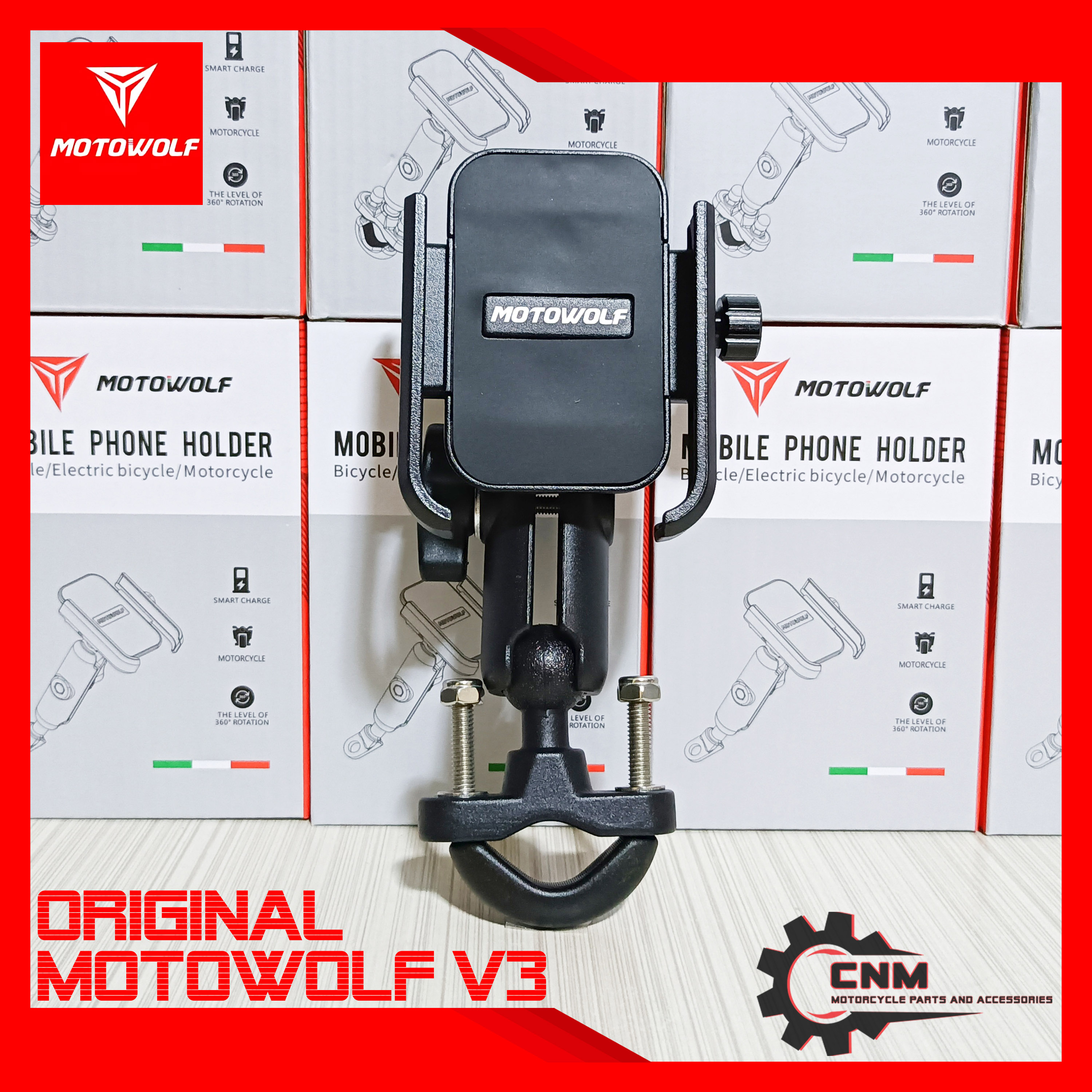 Original Motowolf Cellphone Holder Version 3/360 °Rotation Motowolf ...