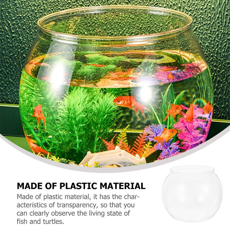 Hard Imitation Glass Transparent Fish Bowl Aquarium Small Fish Tank ...