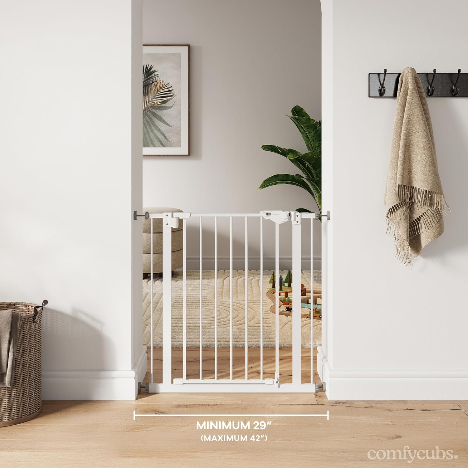 COD Baby Safety Gate Auto Closed Baby Gate Safety Pet Gate 3-locked ...