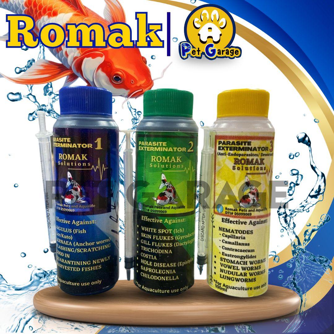 150ml 250ml Romak Fish Medicine All Stages Adult Fish Treats Parasitic ...