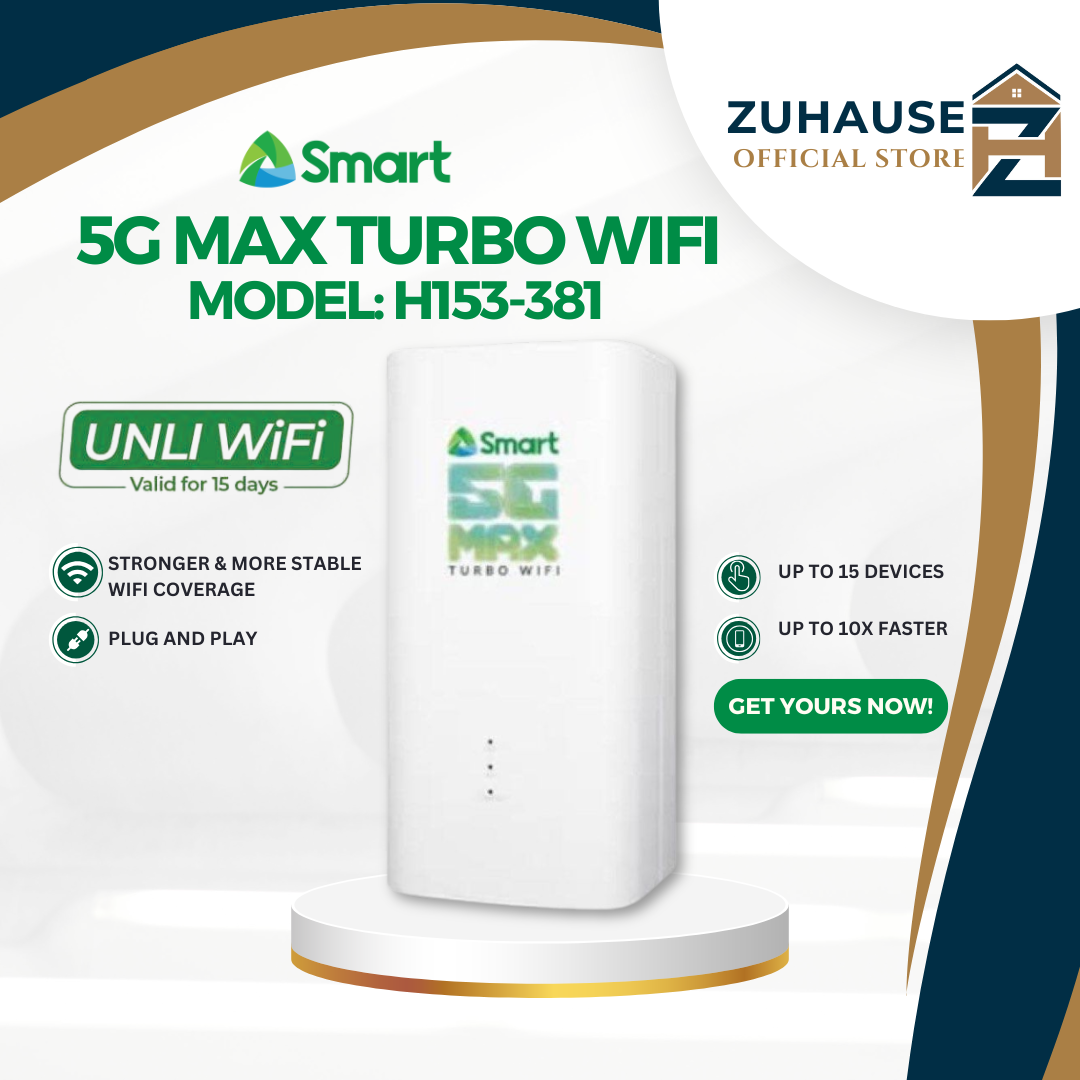 Zuhause | SMART 5G Max Turbo Wi-Fi | Unli Wifi for 15 Days | H153 381 ...