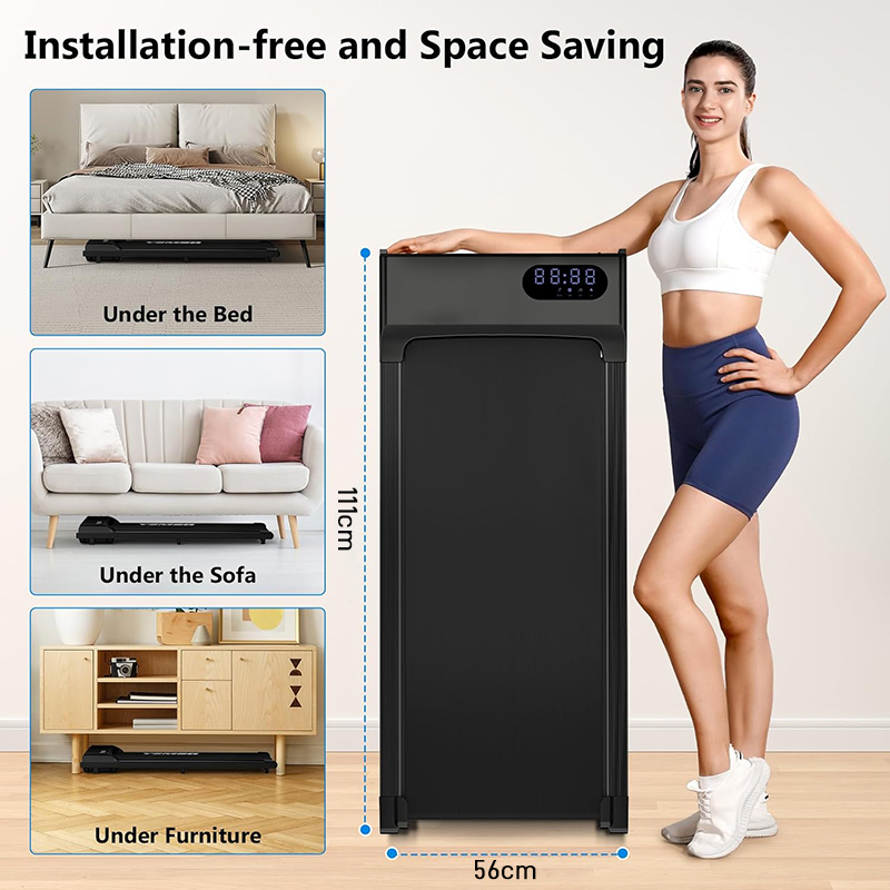 Treadmill Foldable Electric Portable Walking Pad Exercise Equipment For ...
