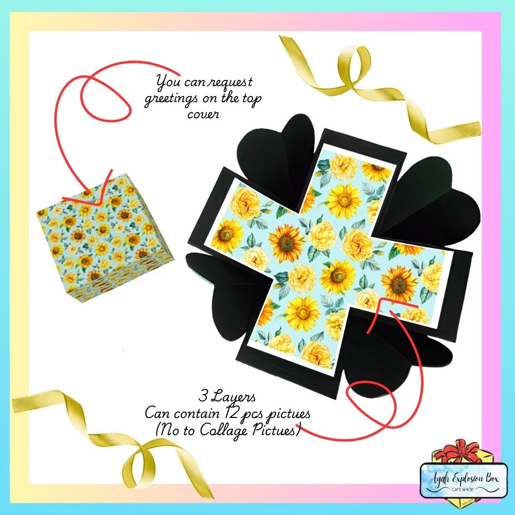 Mini Explosion box - Surprised Gift Box - Memory Box - Scrabooking ...