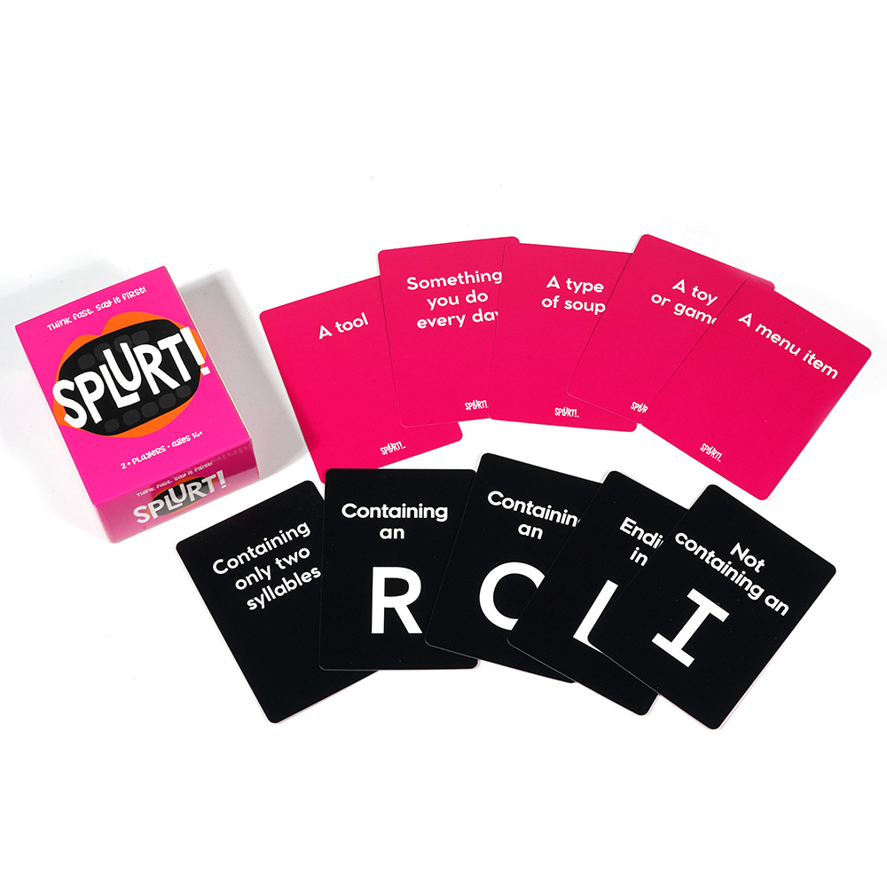 splurt! Quick Naming Party Strategy Board Game Party Card Game | Shopee ...