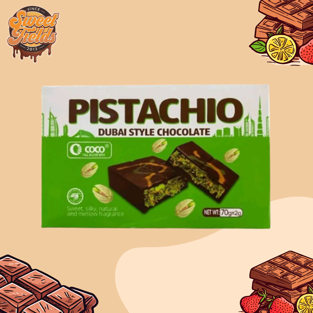 Coco Milk Chocolate with Pistachio, 70g | Shopee Philippines