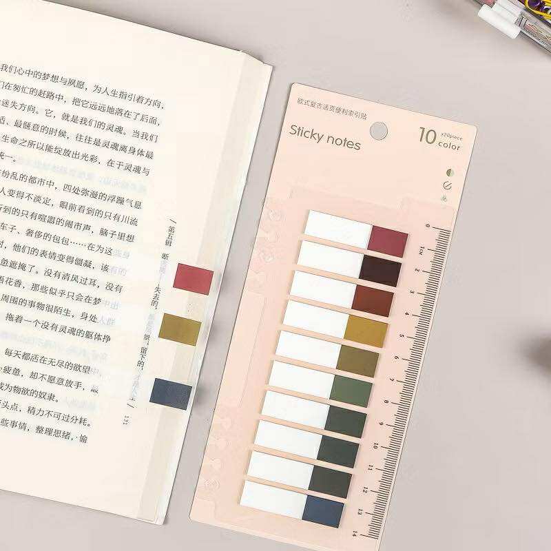 200Pcs Colorful Sticky Notes Index Tabs Memo Pad Label Sticker Bookmark ...