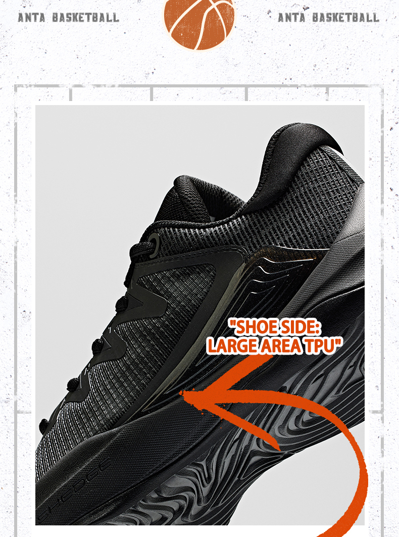 ANTA Men MOUNTAIN 2.5 Basketball Shoes Performance Cushioned Wear ...