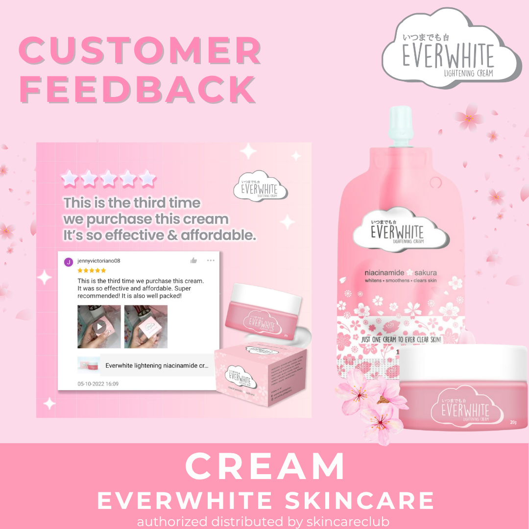 Everwhite Triple Glow Toner + Niacinamide Lightening Face Cream | Set ...