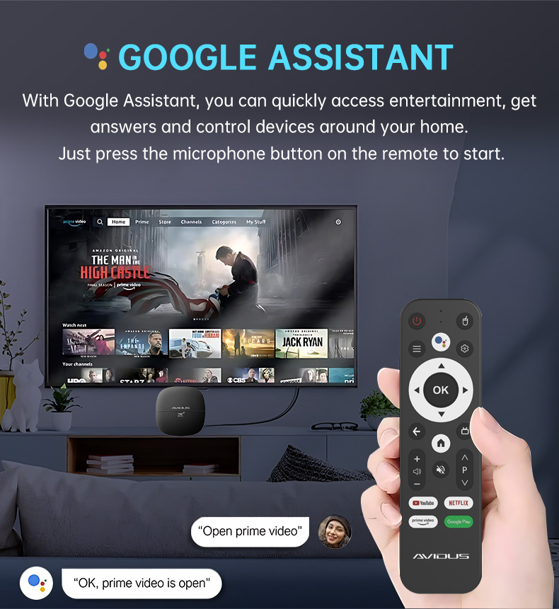 ODSCN x AVIDUS T99 Max 8K ATV Android13 TV Box16+256G Dual-Band Wi-Fi 5G BT 5.0 Voice Remote ...