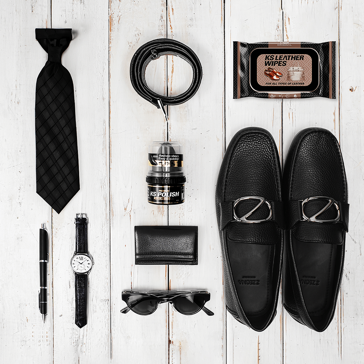 KS POLISH – Premium Leather Shoe Polish Waterproof & Long Lasting Shine ...