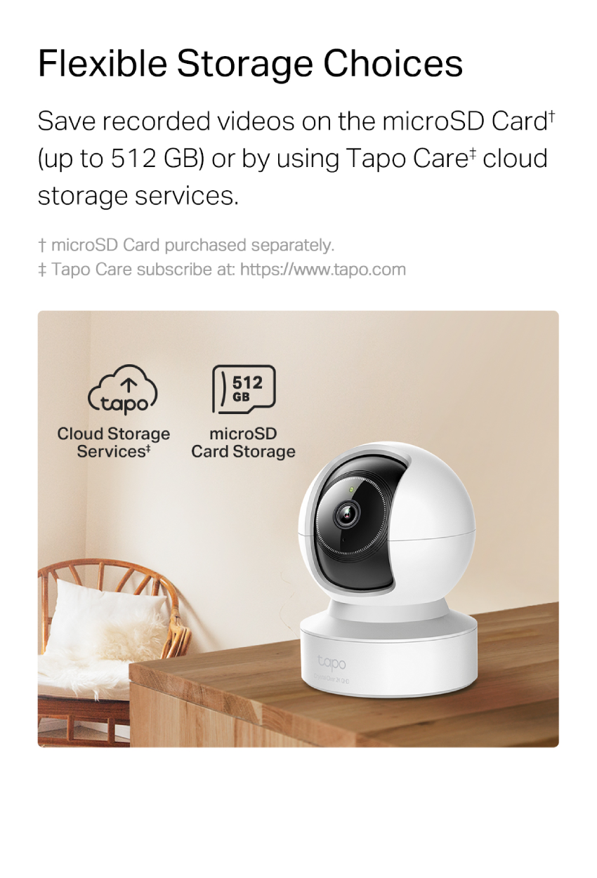 TP-Link | Tapo | C222 | 2K | 4MP | Pan/Tilt | AI | Home | Security | Indoor | Wi-Fi | CCTV ...